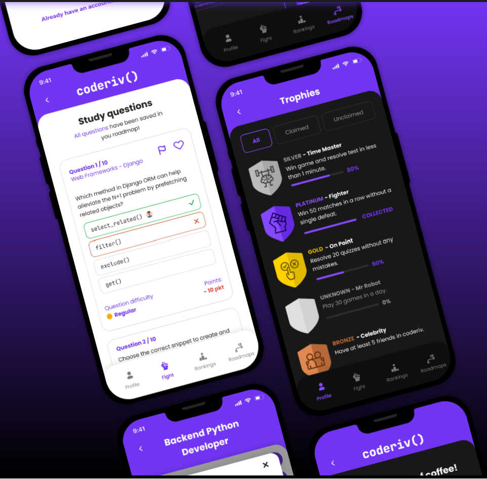 Coderiv | Live coding quiz application
